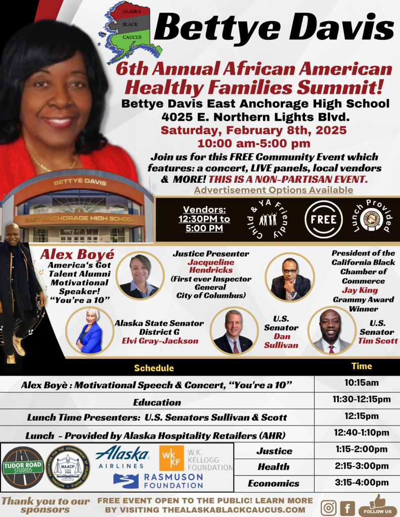 Bettye Davis African American Healthy Families Summit - ALASKA BLACK CAUCUS