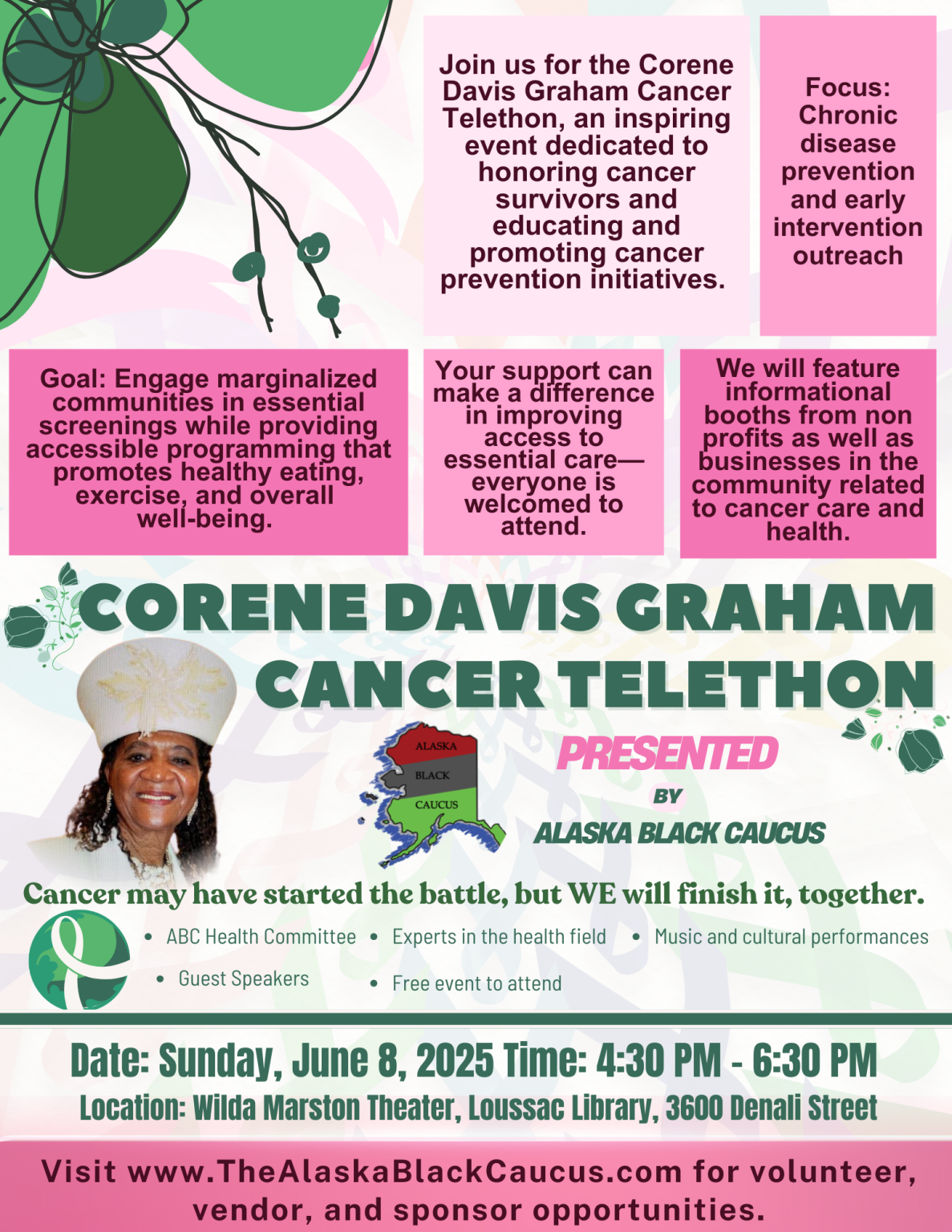 Corene Davis Graham Cancer Telethon - ALASKA BLACK CAUCUS